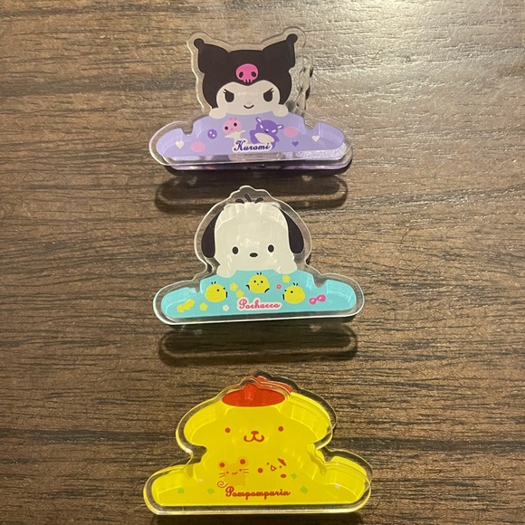 Office | Kuromi Pochacco Pompompurin Binder Clips Set | Poshmark